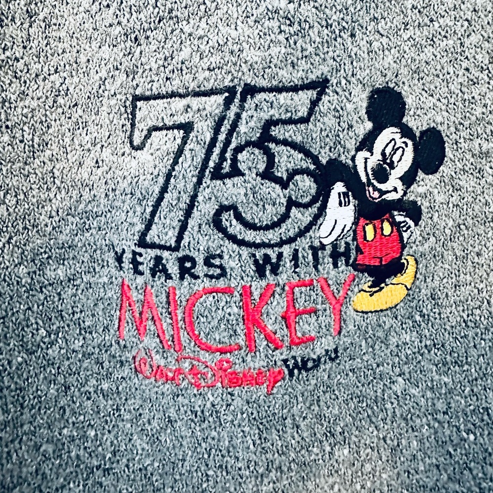 Vintage Disney Original Mickey Mouse Gray Sweatshirt … - Gem